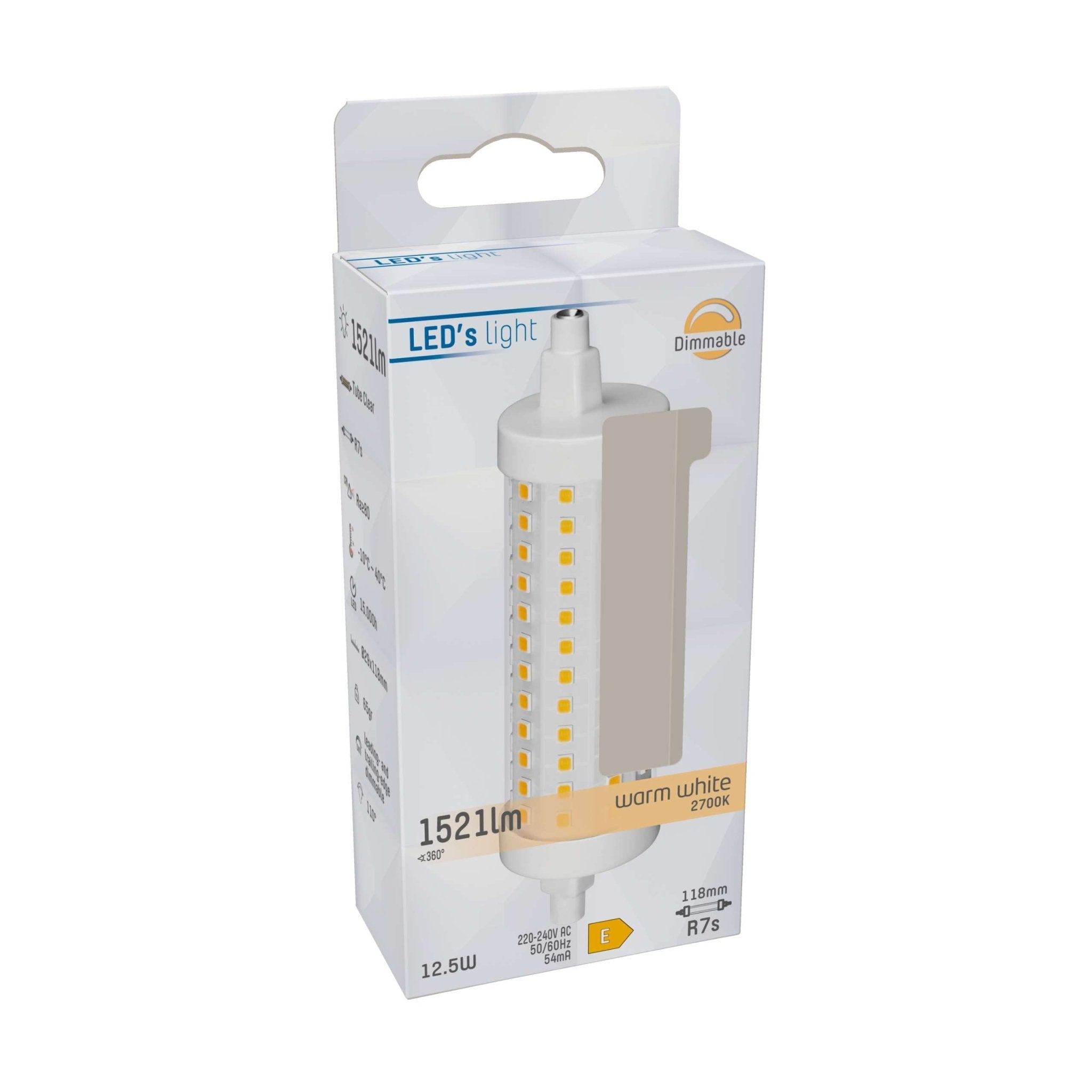 LongLife LED Staaflamp 118 mm met R7S fitting kopen? - LED.nl